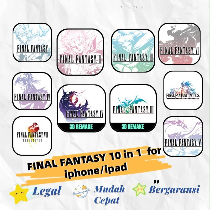 Jual IOS GAME FF1-9FINAL FANTASY FINAL FANTASY I /FINAL FANTASY II ...