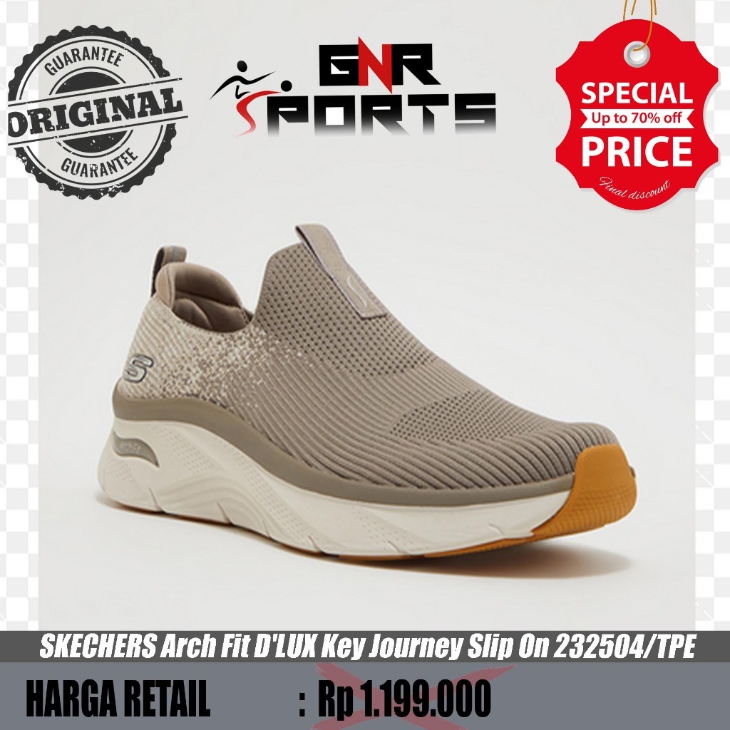 Jual Sepatu SKECHERS Arch Fit D'LUX Key Journey Slip On 232504/TPE ...