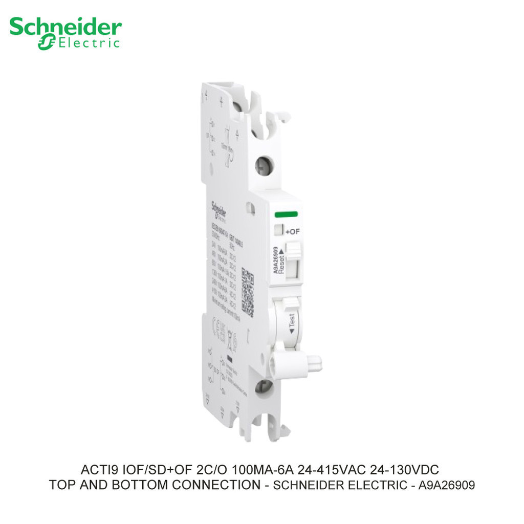 Jual AUXILIARY CONTACT ACTI9 SCHNEIDER ELECTRIC IOF/SD+OF 2C/O 100MA-6A ...