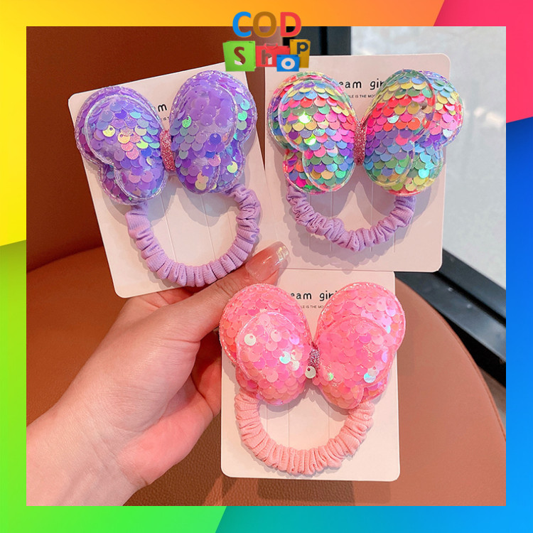 Jual COD - F6223 Kunciran Rambut Manik Kilau / Aksesoris Rambut Anak ...