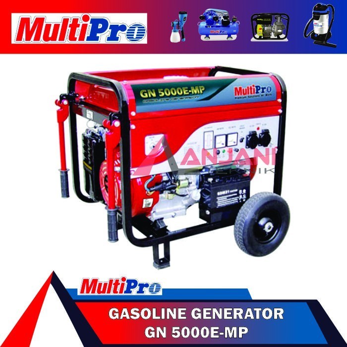 Jual PROMO HARI RAYA MESIN GENSET LISTRIK BENSIN 4000 WATT 4 KW MULTIPRO GN 5000 E-MP GENERATOR ...