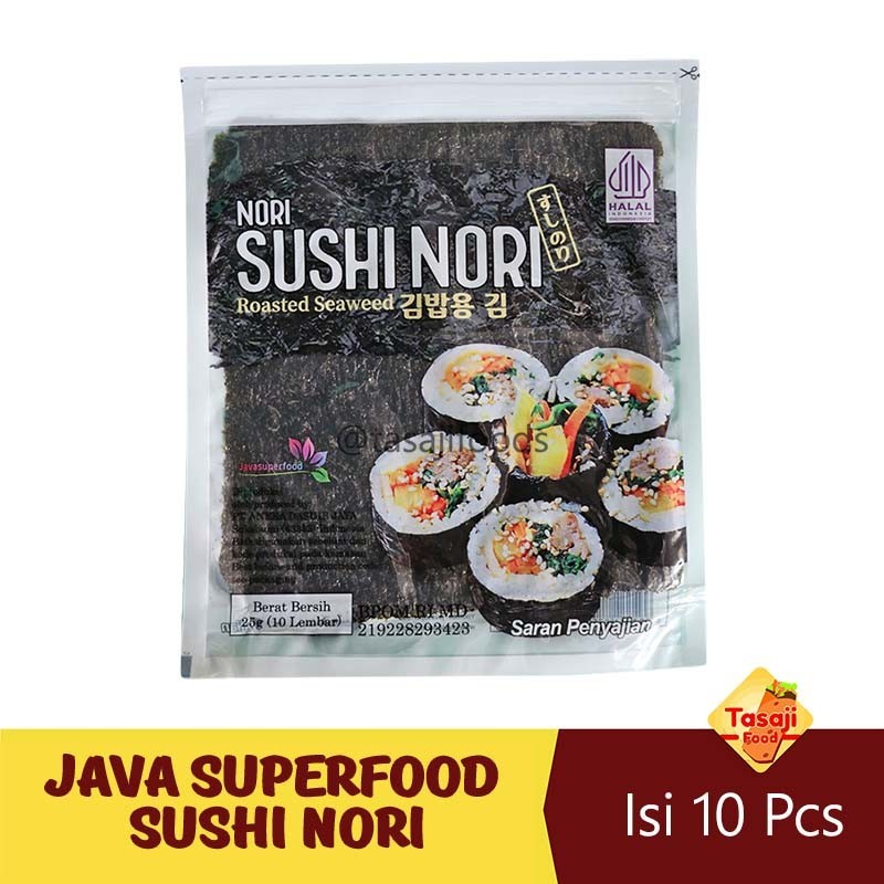 Jual Java Superfood Sushi Nori Putih Isi 10 Lembar | Shopee Indonesia