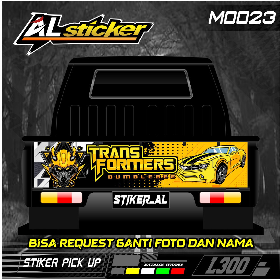 Jual Sticker TRANSFORMER Pintu Belakang Pick Up L300, Mega Carry ...