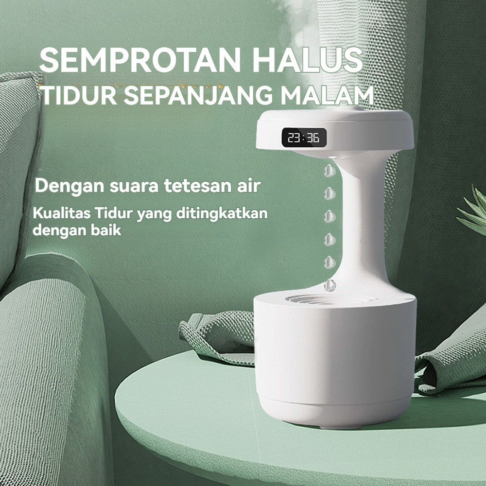 Jual Diffuser Humidifier Teknologi Hitam Pelembab Anti Gravitasi ...