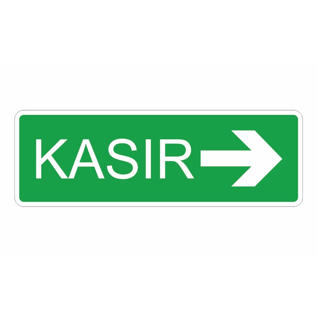 Jual Papan Kasir Akrilik | Sign Board Acrylic Tulisan Kasir | Kasir ...