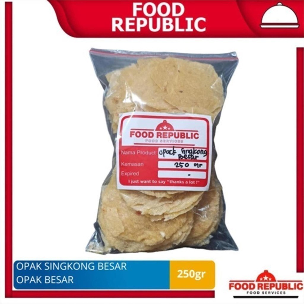 Jual Opak Singkong Besar 250gr Opak Mentah tipis Asin Gurih Original ...
