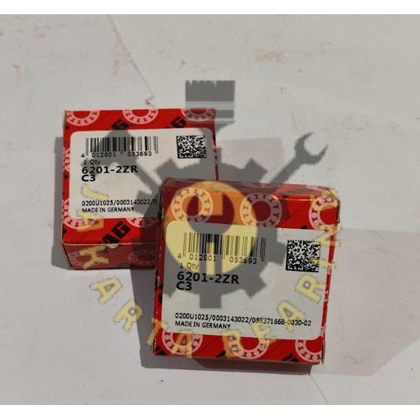 Jual Ball Bearing FAG 6201 2ZR/C3 6201 ZZ C3 Original 12x32x10 | Shopee ...
