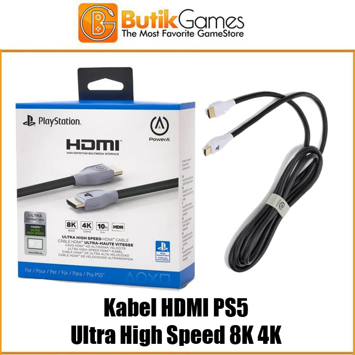 Jual PowerA Cable Kabel HDMI PS5 PlayStation 5 Ultra High Speed 8K 4K ...