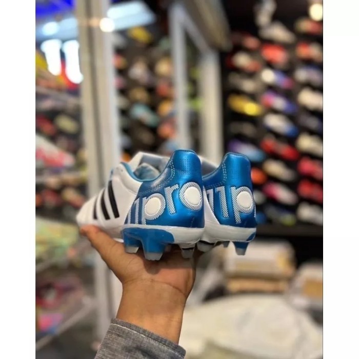 Jual Sepatu Bola Adidas Adipure 11PRO II White Solar Blue Black FG ...