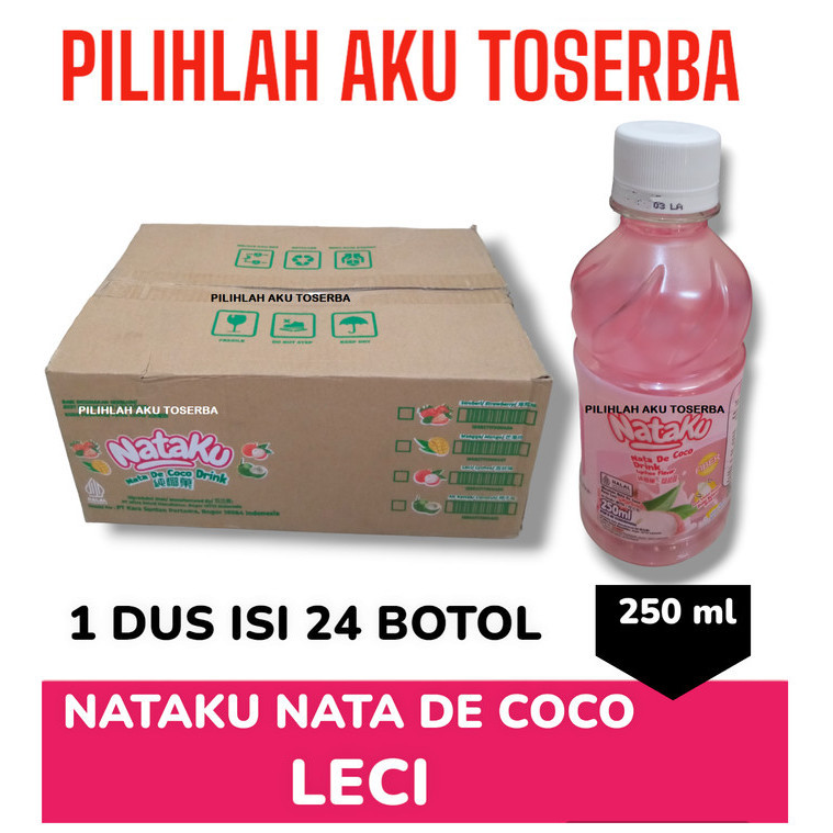 Jual NATAKU Nata de coco rasa LYCHEE / LECI - ( HARGA 1 DUS isi 24 ...