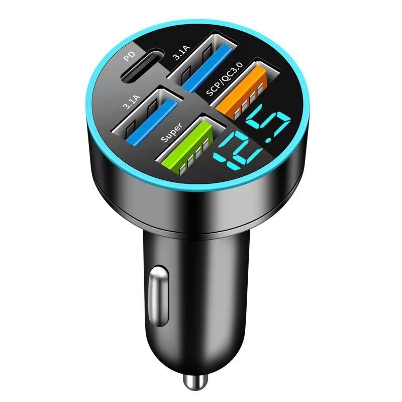 Jual Charger Mobil 5 Port Qc 3.0 3.1A / Adaptor Mobil / Car Charger ...