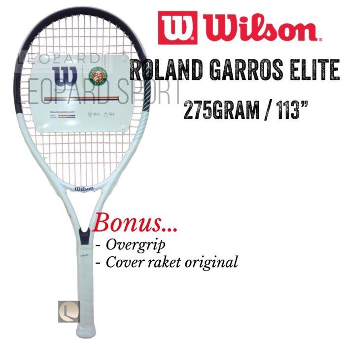 Jual Raket Tenis Wilson Roland Garros Elite 275g 113" / Tennis Racket | Shopee Indonesia