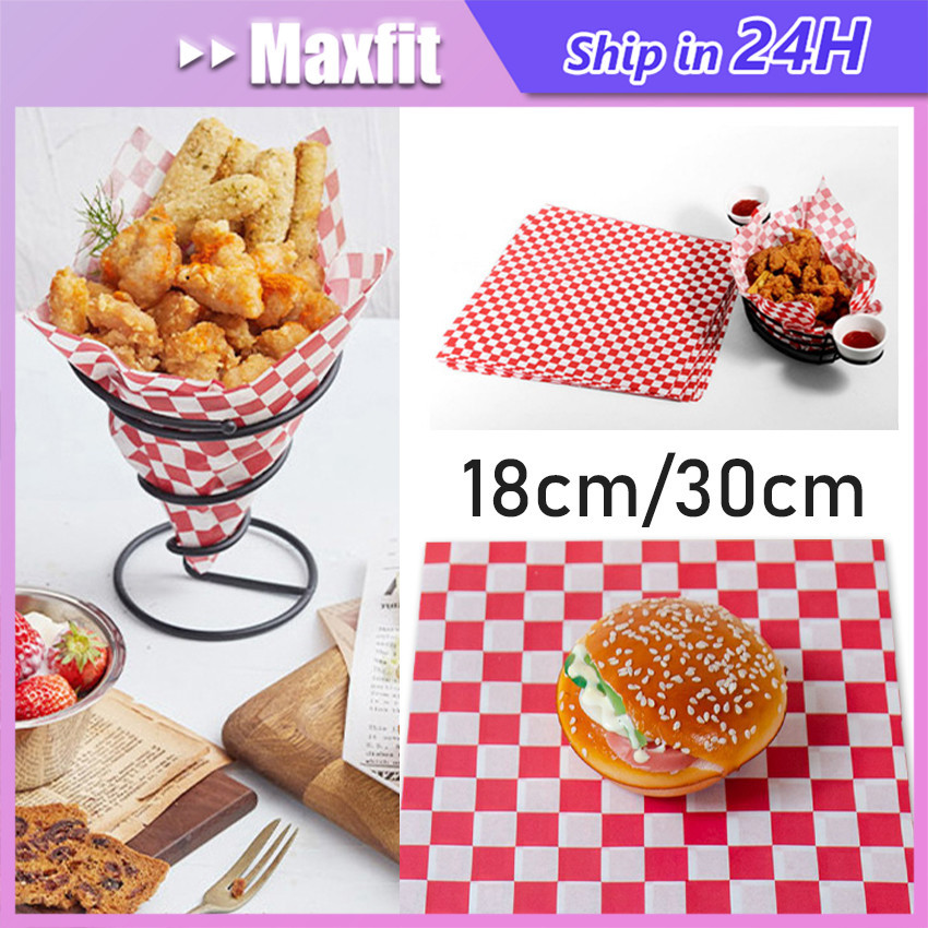 Jual 100Pcs Wax Paper Food / Baking Paper 18 X 18 Cm / 30 X 30Cm Kertas ...
