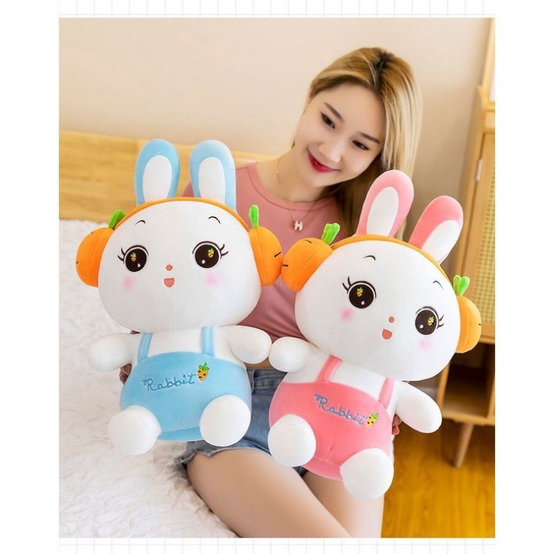 Jual Boneka kelinci rabbit walkman jumpsuit Realpict Ukuran 50cm High ...