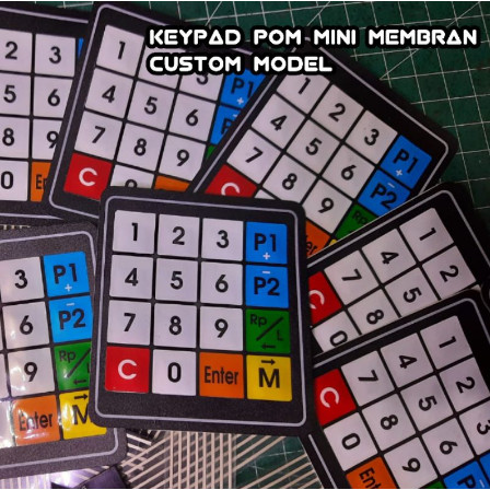 Jual Keypad Pom Mini Membran 4x4 Tombol Model Laminasi Pertamini ...