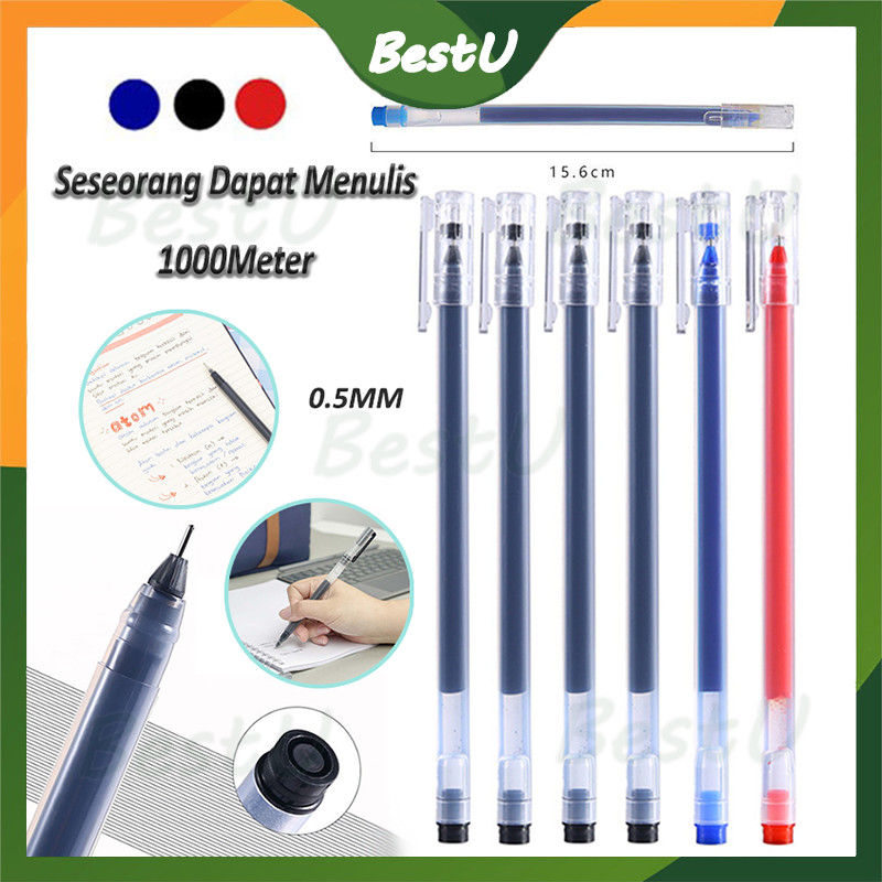 Jual Pena Transparant Pen Gel/Pulpen Gel 0.5mm/Pulpen Tinta Gel Cair ...