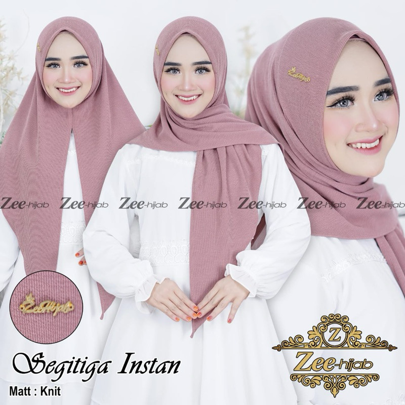 Jual Segitiga Instan Knit / Jilbab segitiga / Segitiga Instan / jilbab Knit / Bergo Knit ...