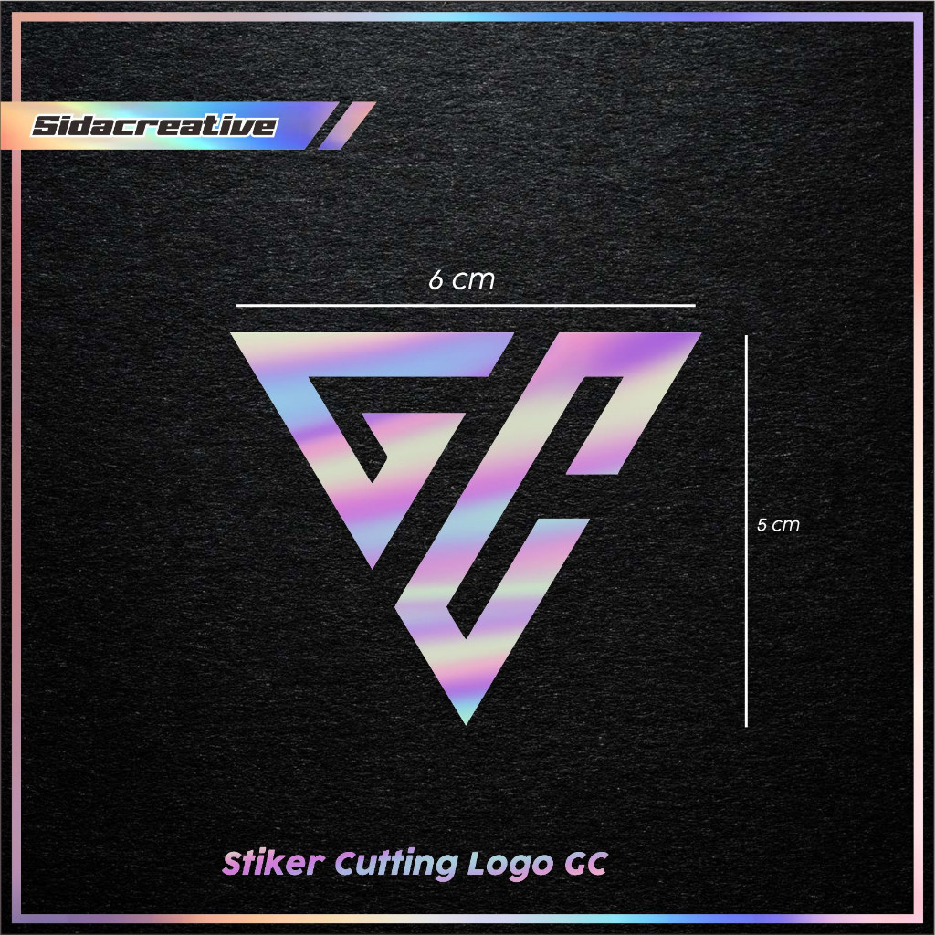 Jual Sticker GC stiker cutting viral logo hologram | Shopee Indonesia