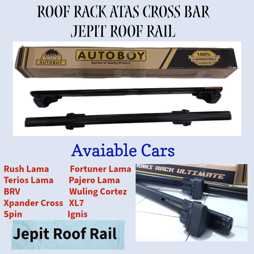Jual Paket Roof Rack Atas-Cross Bar Jepit Roof Rail ULTIMATE Mobil Rush ...
