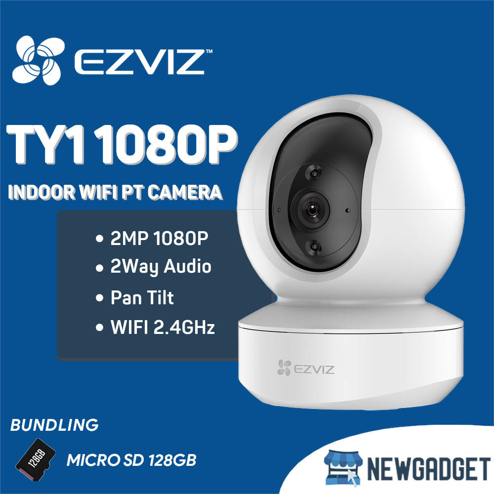 Jual EZVIZ TY1 1080P 2MP INDOOR WIFI PAN TILT CAMERA SMART TRACKING ...