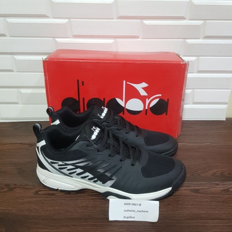 Jual ORIGINAL SALE 70% SEPATU TENNIS FLAME BLACK MEN | Shopee Indonesia