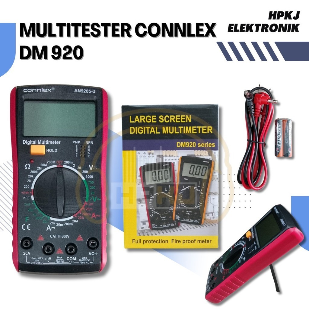 Jual MultiMeter Multitester CONLEX AN 9205 DIGITAL Avometer DIGITAL ...