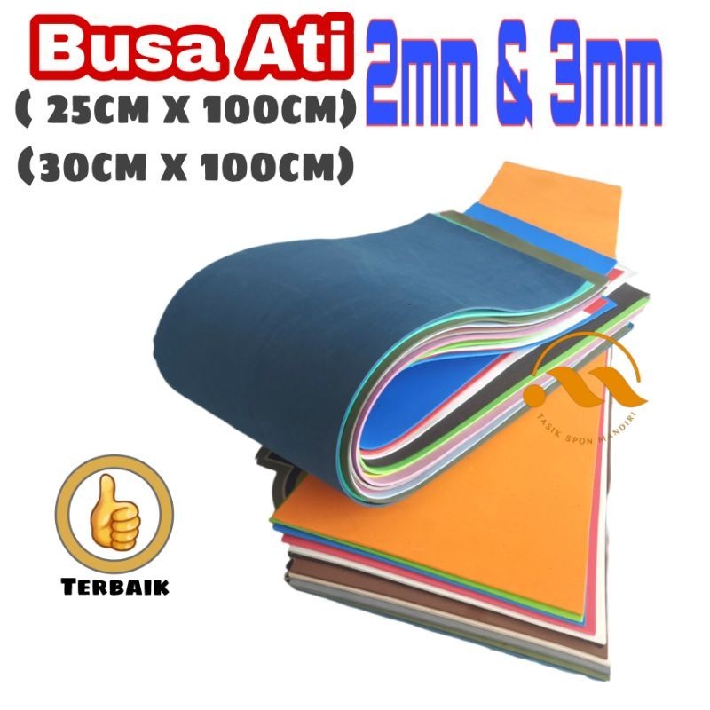 Jual Busa ati 3mm 25cmx100cm / Busa ati 2mm/ eva spon/ eva foam / Busa ...