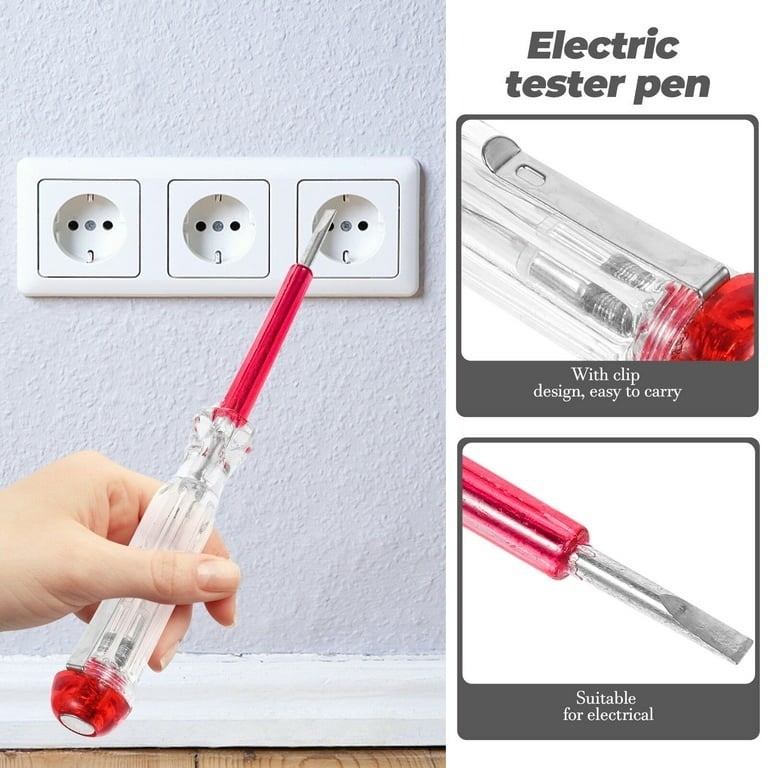 Jual Test Pen Listrik Ekonomis Fleksibel Obeng Pipih Bening TestPen ...