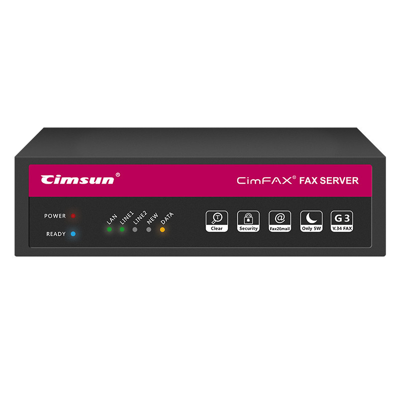 Jual Two Ports/Lines CimFAX T5 Fax Server 200 Users High Speed Fax ...