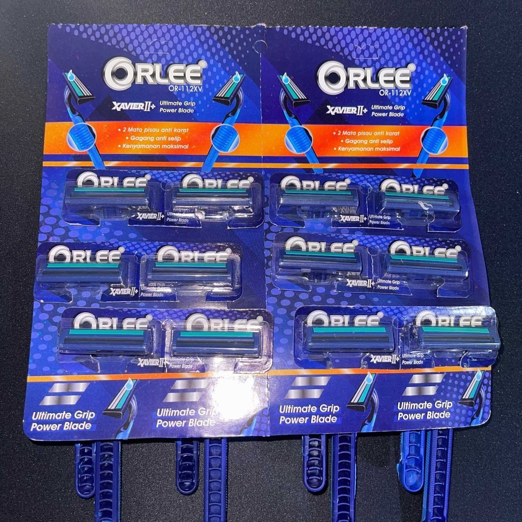Jual ALAT CUKUR JENGGOT/KUMIS by ORLEE 2 MATA ISI 12 PCS | Shopee Indonesia