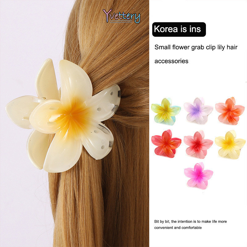 Jual ️COD Klip Rambut Bunga Mode Gadis Jepit Rambut Akrilik Jepit ...