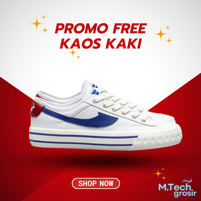 Jual Compass Retrograde Low White Blue sepatu pria/wanita sekolah ...
