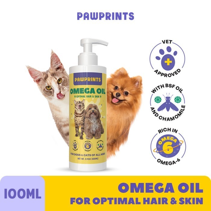 Jual PAWPRINTS Omega Oil 100 ML Minyak BSF Vitamin Kulit Bulu Anjing ...