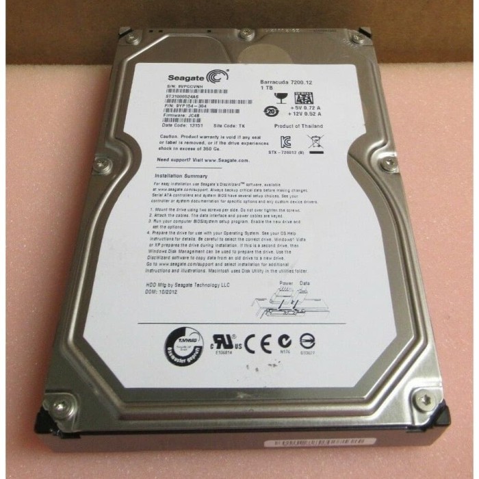 Jual HDD Seagate 1 TB SATA, full game PS2 ISO + software isi game PS2 ...