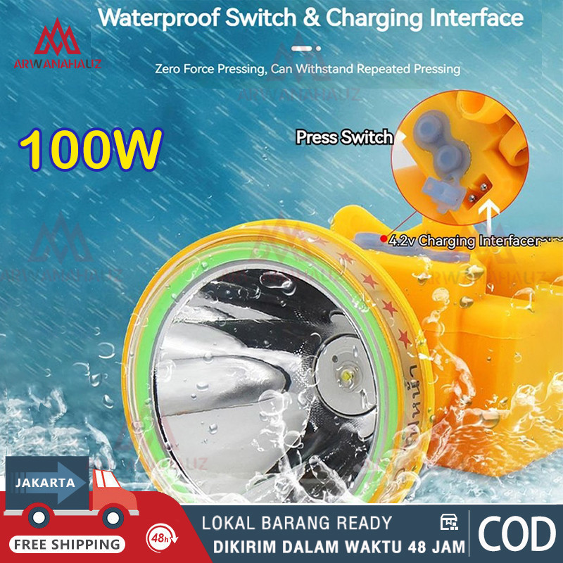 Jual Senter kepala LED untuk menyelam SENTER KEPALA LED 100 WATT ...