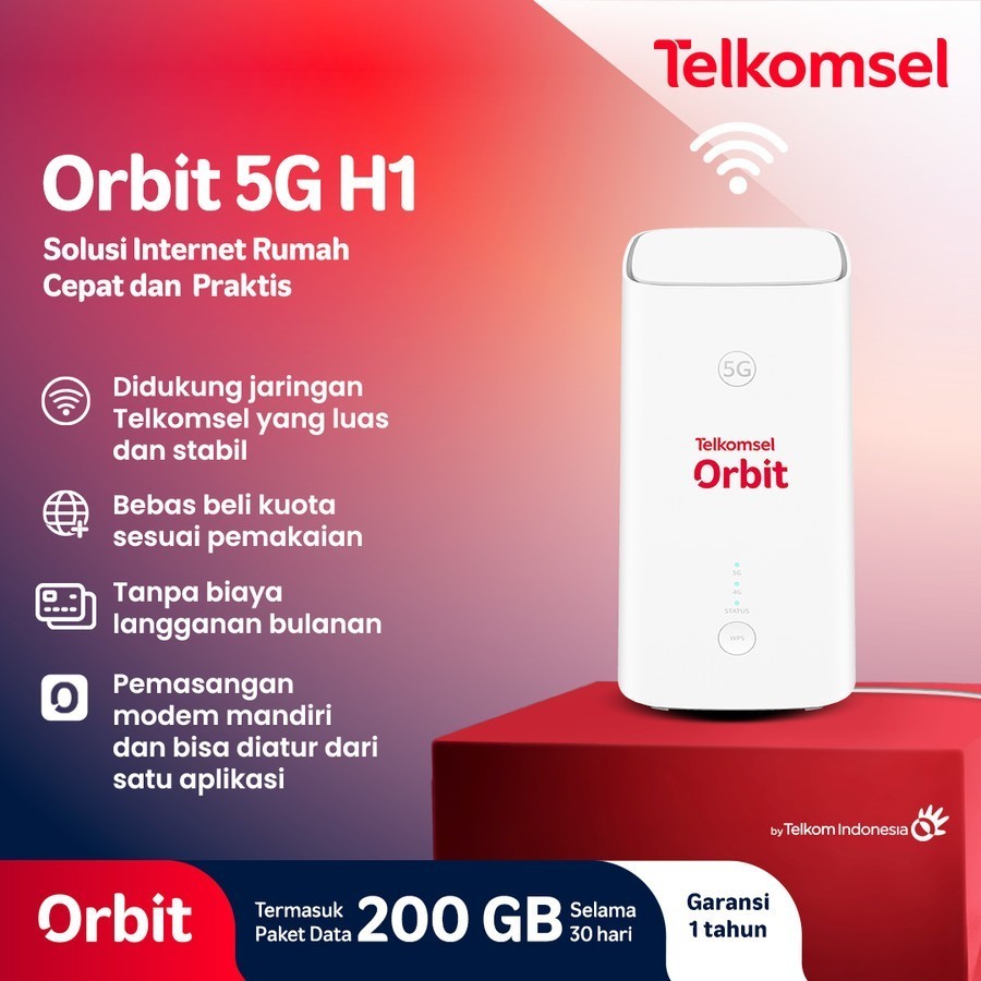 Jual Telkomsel Orbit 5G H1 Modem WiFi 5G High Speed Free Kuota ...