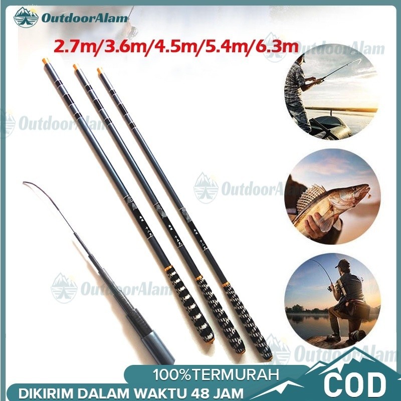 Jual Joran Pancing Bahan Karbon Ringan Panjang/Joran Pancing Murah Kuat ...