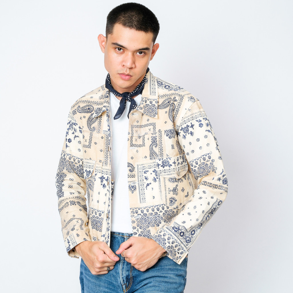 Jual Bespoke Project - Rupture Sepia White Jacket | Shopee Indonesia