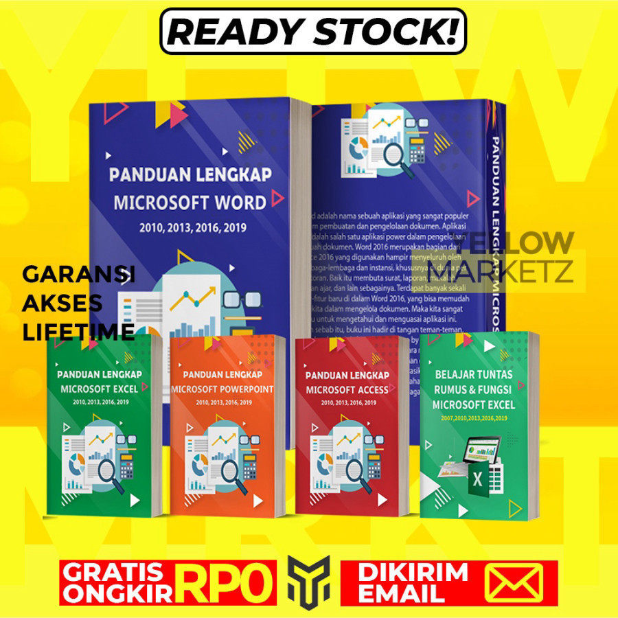 Jual [279] MATERI PANDUAN MS OFFICE LENGKAP - Word Excel Powerpoint ...