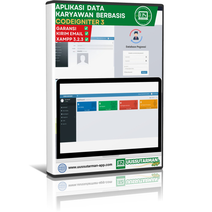 Jual Source Code Aplikasi Data Pegawai Berbasis Web Dengan Framework Codeigniter 3 Shopee