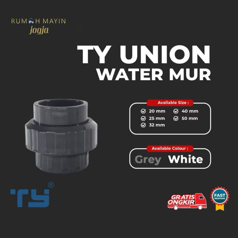 Jual TY Union Water Mur / Watermur Pipa Pipe U – PVC by 3 Pawns ...