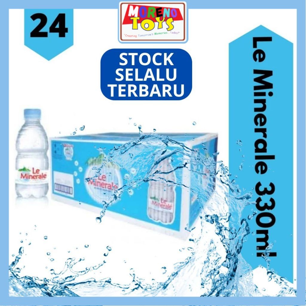 Jual Air Mineral LE MINERALE LEMINERAL 330 ML Isi 24 Botol PER DUS PER ...