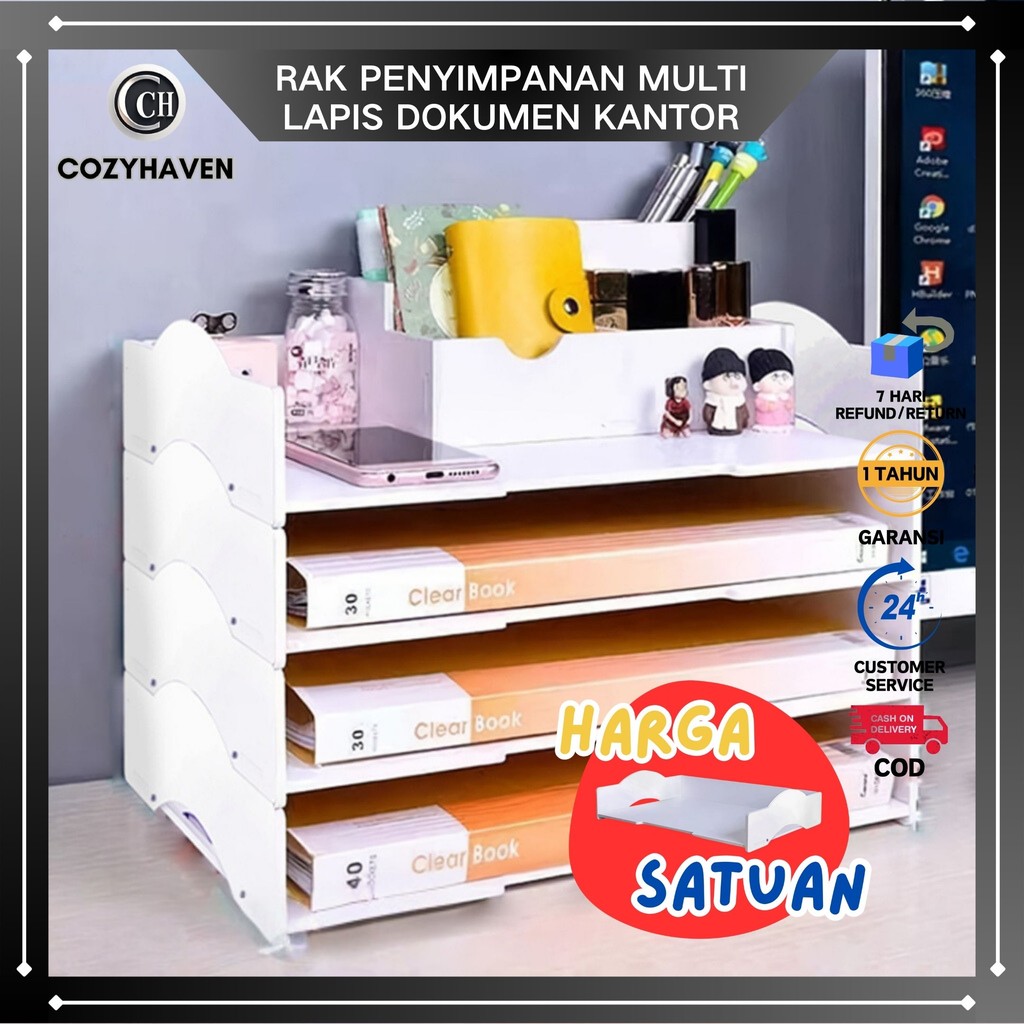 Jual CozyHaven - Rak Folder Desk Organizer Document Organizer Tempat ...