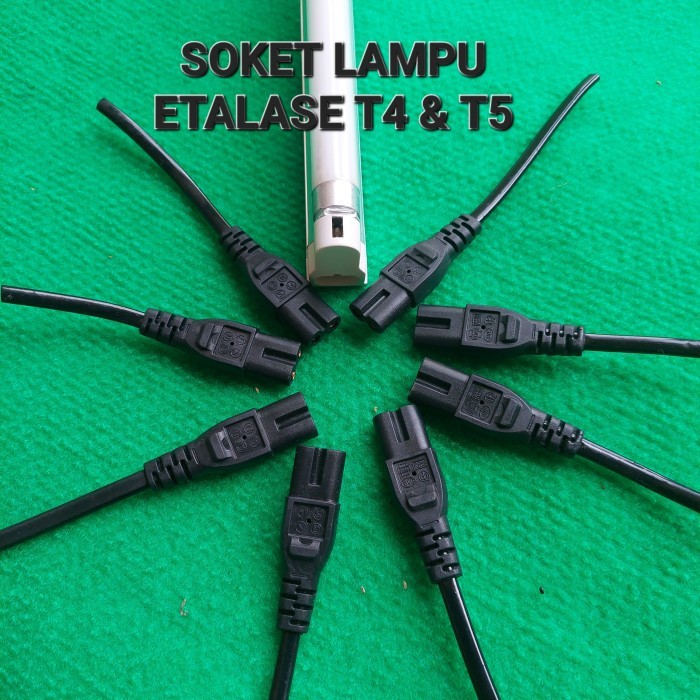 Jual BSM kabel ac 8 buntung 12cm colokan lampu t5 etalase tape compo ...