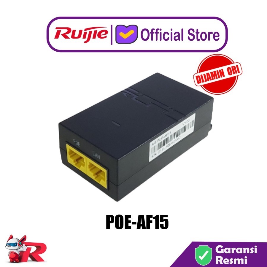 Jual RUIJIE REYEE RG-POE-AF15 SINGLE PORT POE POWER ADAPTER | Shopee ...