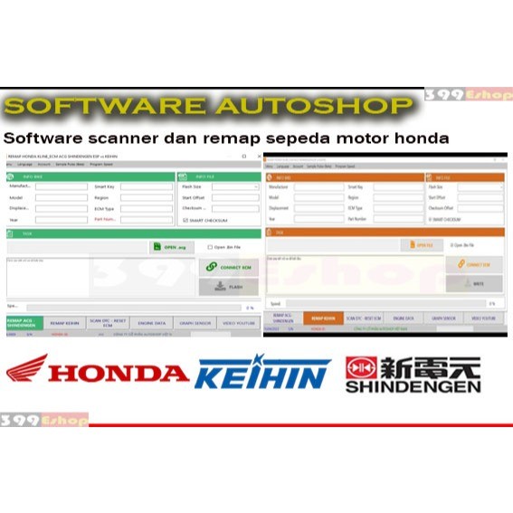 Jual Software/Aplikasi Autoshop Scanner/Remap Honda ECU Keihin Shindengen | Shopee Indonesia