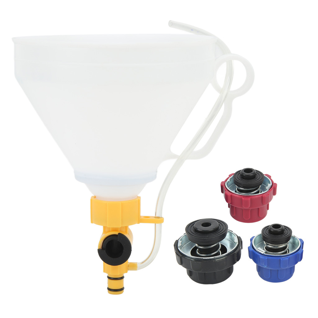 Jual Car Radiator Coolant Refill Funnel Spill Proof Engine Cooling ...