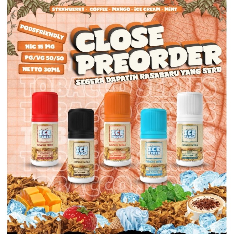 Jual PODS FRIENDLY ICEPEDIA TOBACCO STRAWBERRY ICE TOBACCO BURST 30ML ...