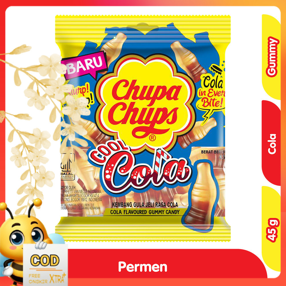 Jual Chupa Chups Cool Cola Permen Jeli 45 g | Shopee Indonesia