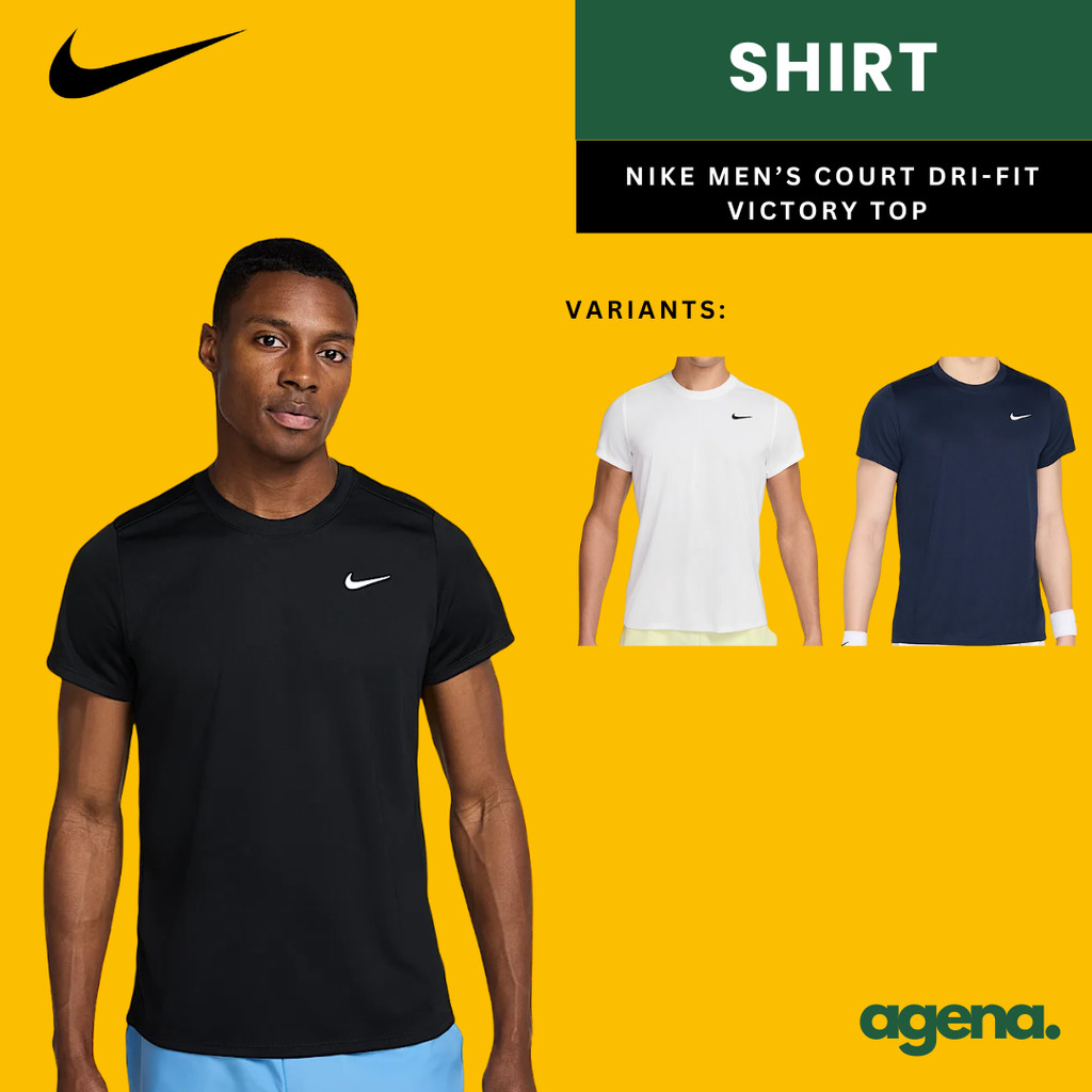 Jual Nike Men's Court Dri-Fit Victory Top - Sport Shirt Apparel Men ...